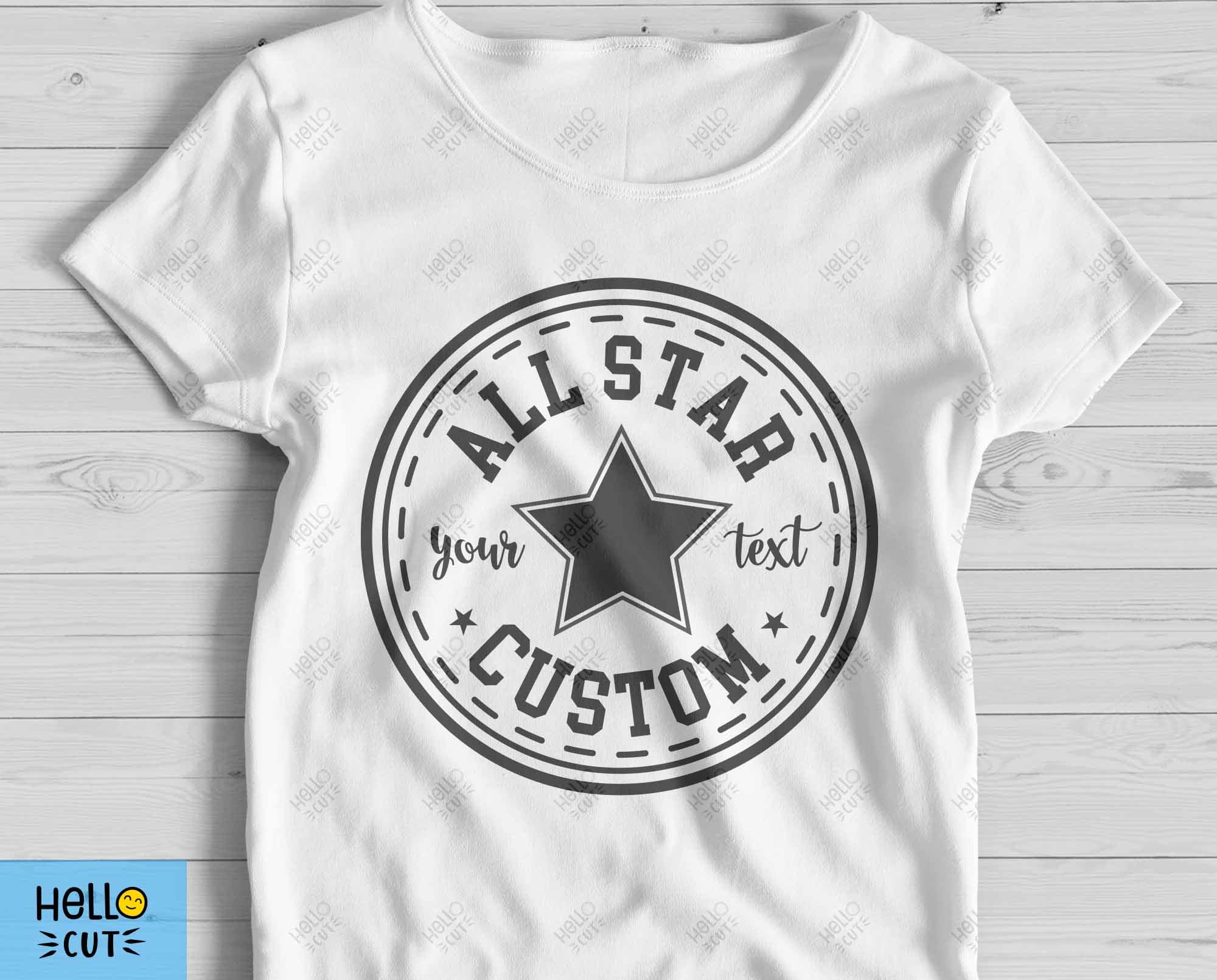 All Star Custom SVG, PDF, PNG, Cricut by Hellocutshop - Etsy