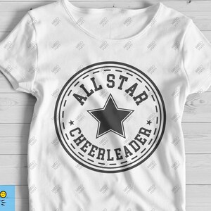 All Star Cheerleader Svg, Cheerleader Svg, All Star Svg, Cheerleader ...