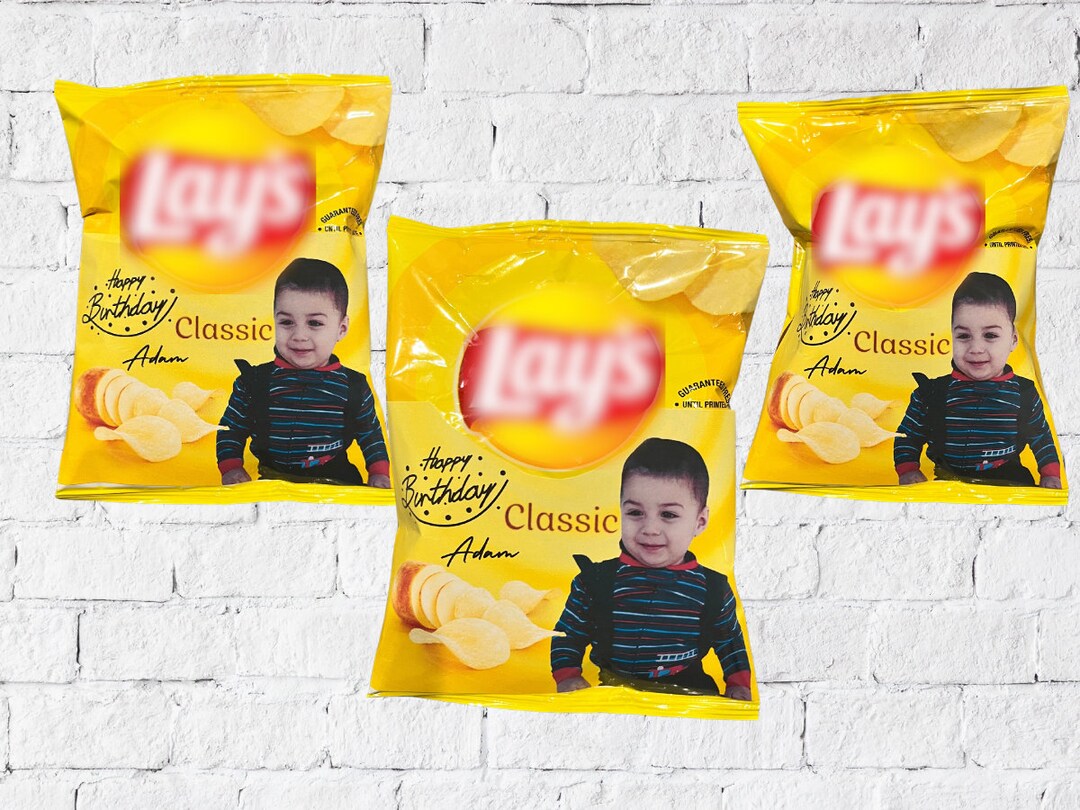 Personalized CHIP BAG Lays Bags Filled Bags Custom Lay's Bags Party ...