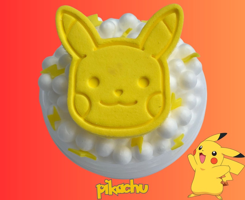 Pikachu Slime Pokemon Party Favor Pack Foam Electric Yellow - Etsy