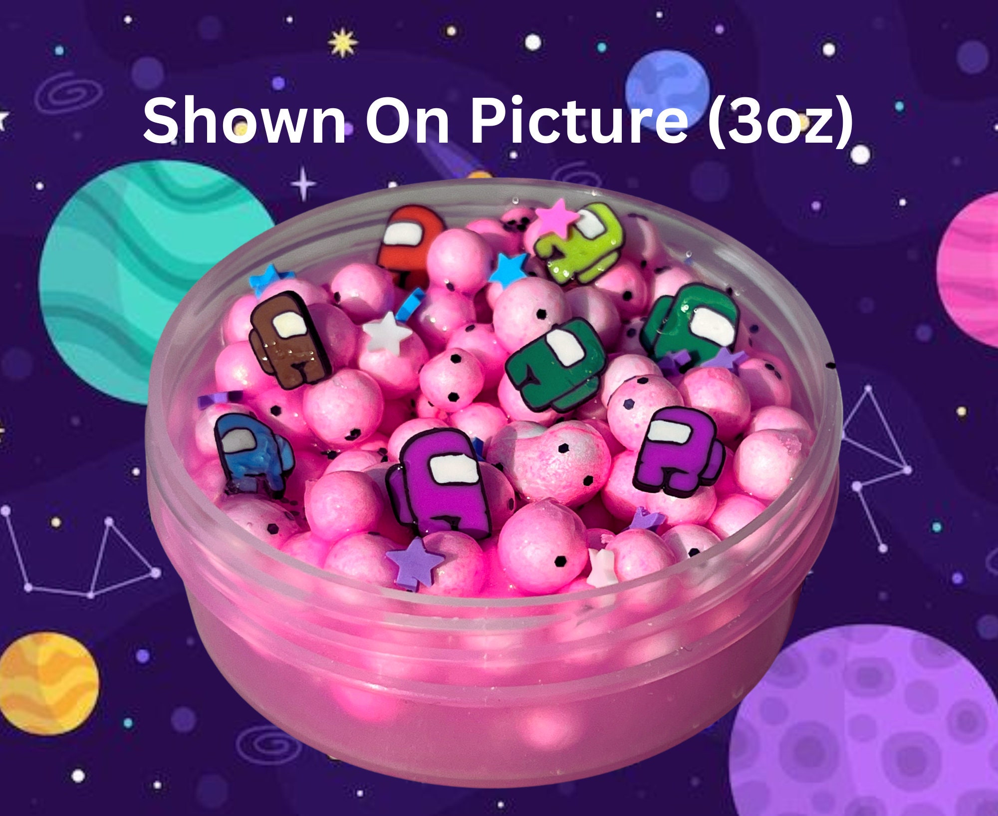 12 Among Us All Over the Planets PARTY SLIME PACK Custom Birthday Party ...