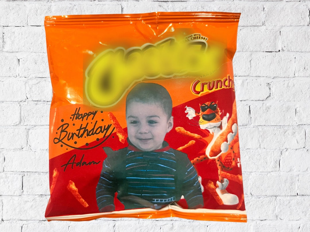 Personalized CHIP BAG Cheese Cheeto Bags Filled Bags Custom Cheese ...
