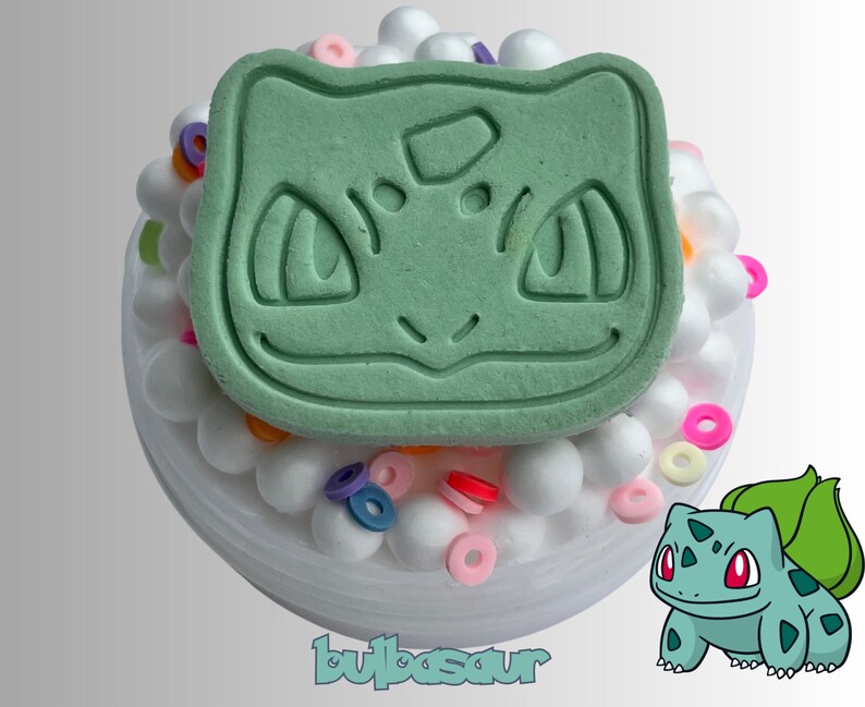 Bulbasaur Slime Pokemon Party Favor Pack Foam Leaf Green Poke - Etsy