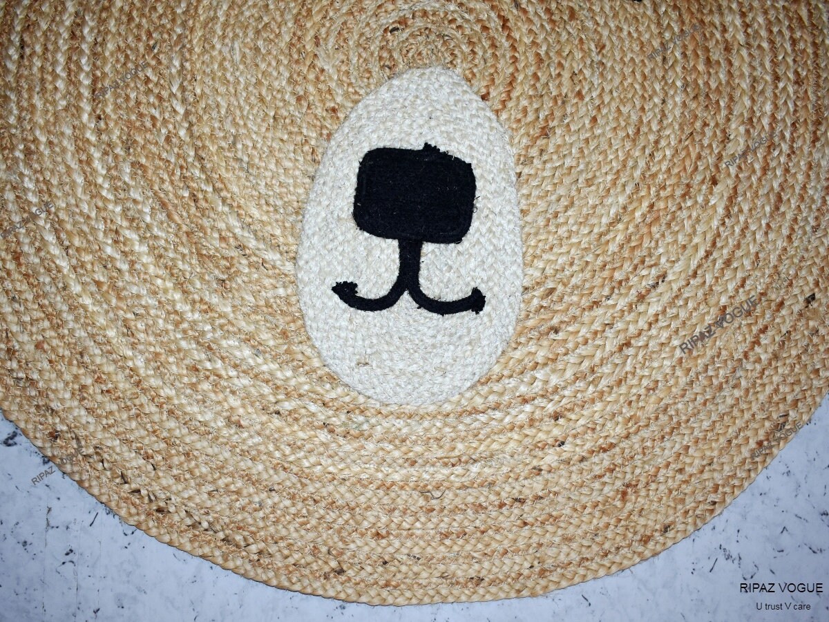 New Design Jute Rug Hand Braided Round Jute Area Rug for - Etsy