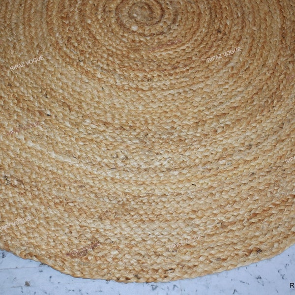 Round Jute Rug - Etsy