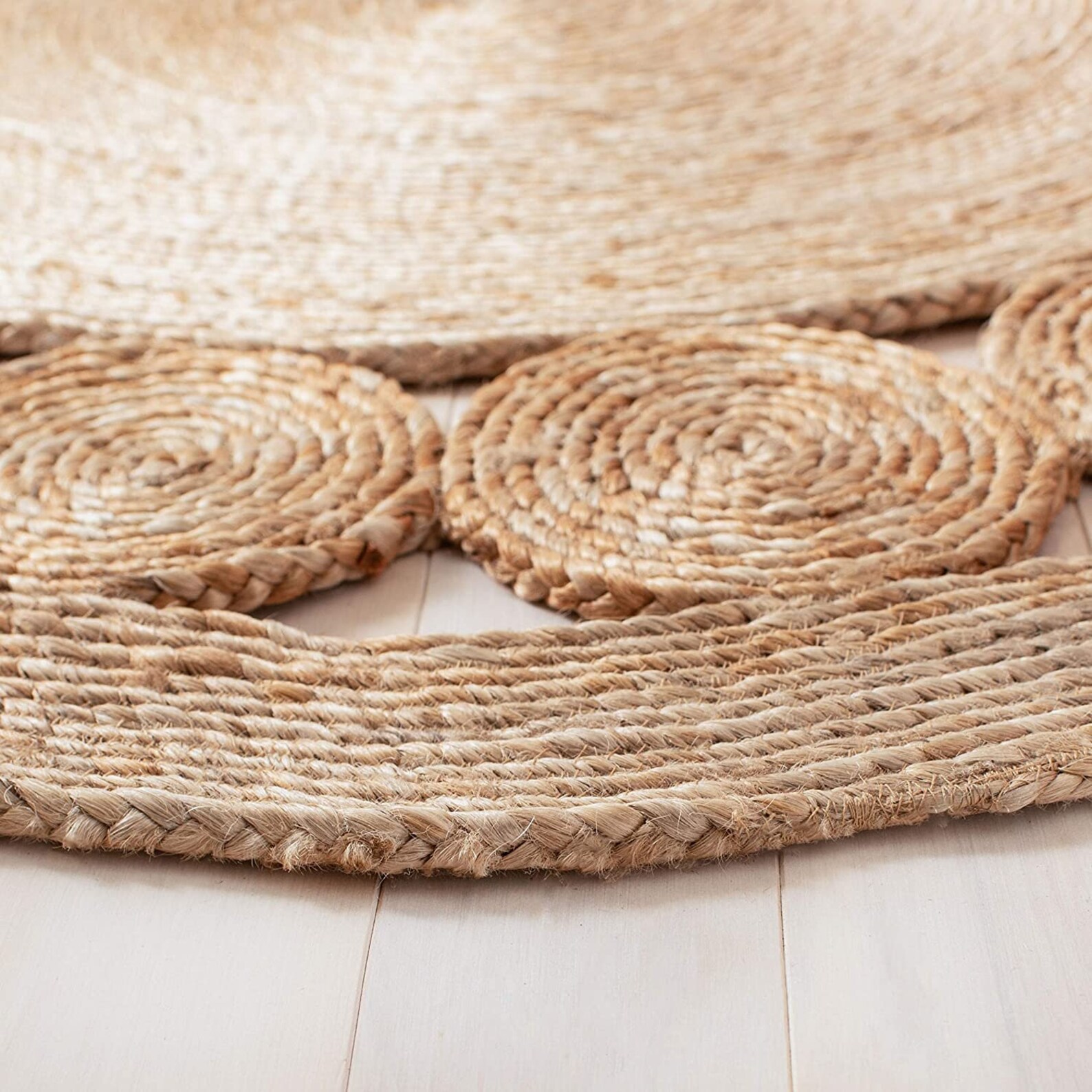 Rug Natural Jute Hand Braided Natural Fiber Jute Area Rug - Etsy