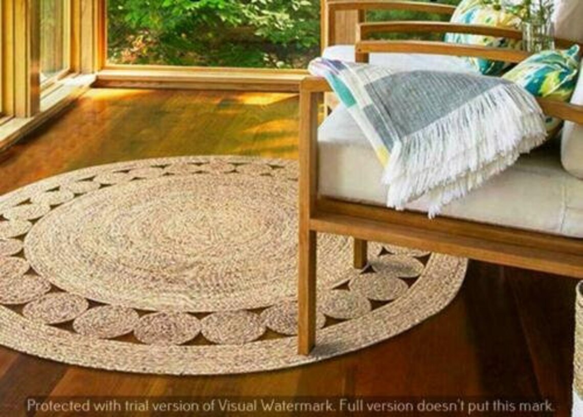 Rug Natural Jute Hand Braided Natural Fiber Jute Area Rug - Etsy