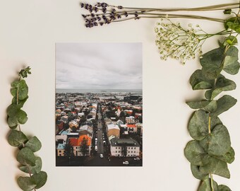 Iceland Map Postcard in National Flag Design Iceland Art - Etsy