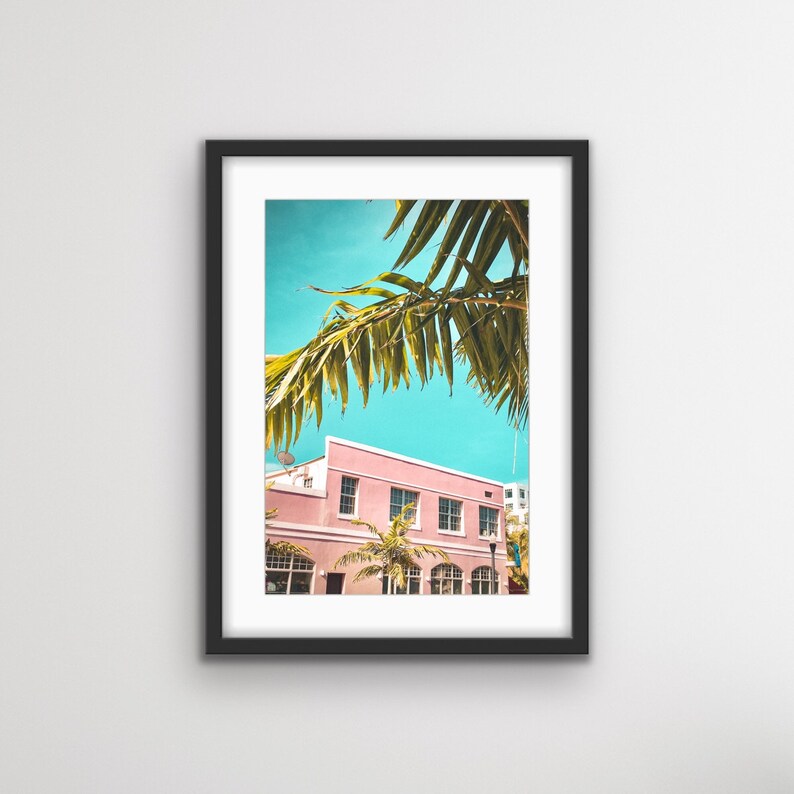 South Beach Miami Photography Print Vibrant Colors Print Sobe Scene ...