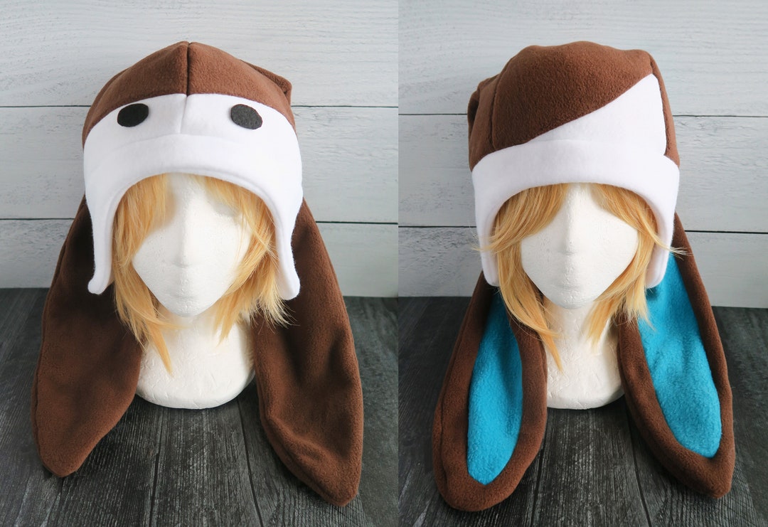 Carmen or Genji Bunny Animal Fleece Hat Ready to Ship Halloween Costume ...