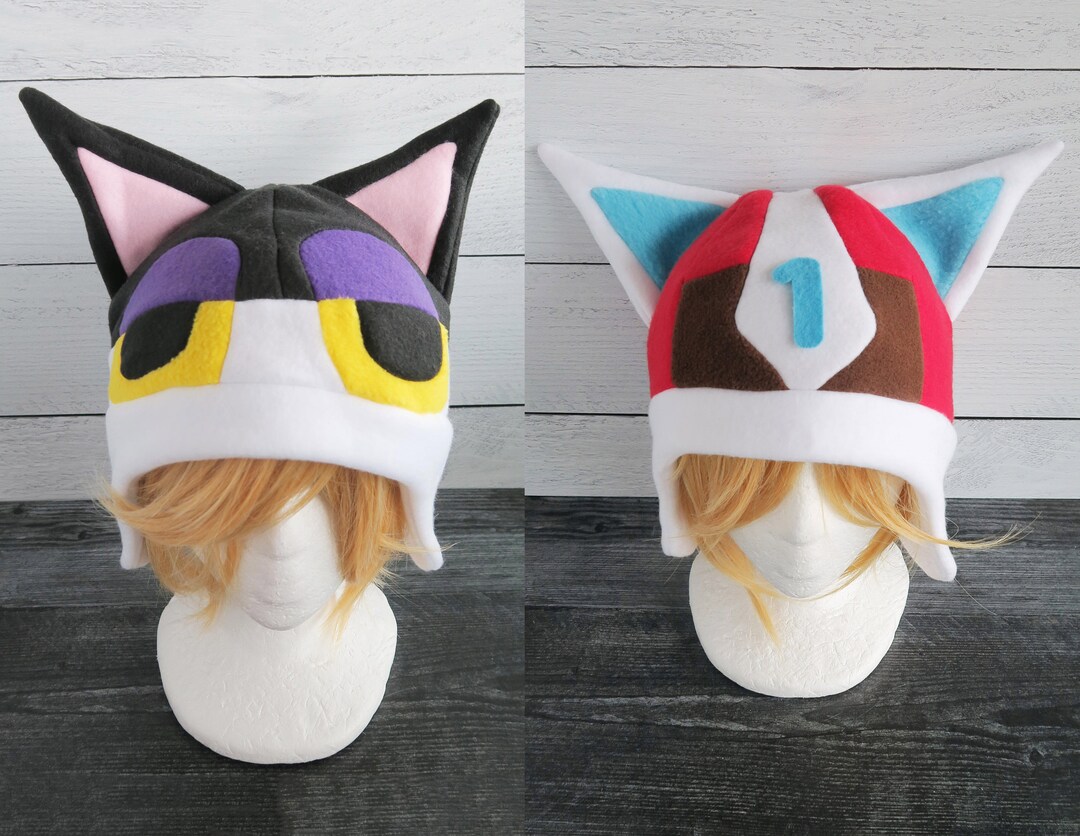 Punchy or Kid Cat Animal Cat Fleece Hat Ready to Ship Halloween Costume ...