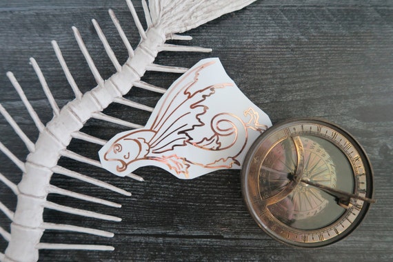 Vintage Sea Monster Decal Vinyl Sticker | Etsy