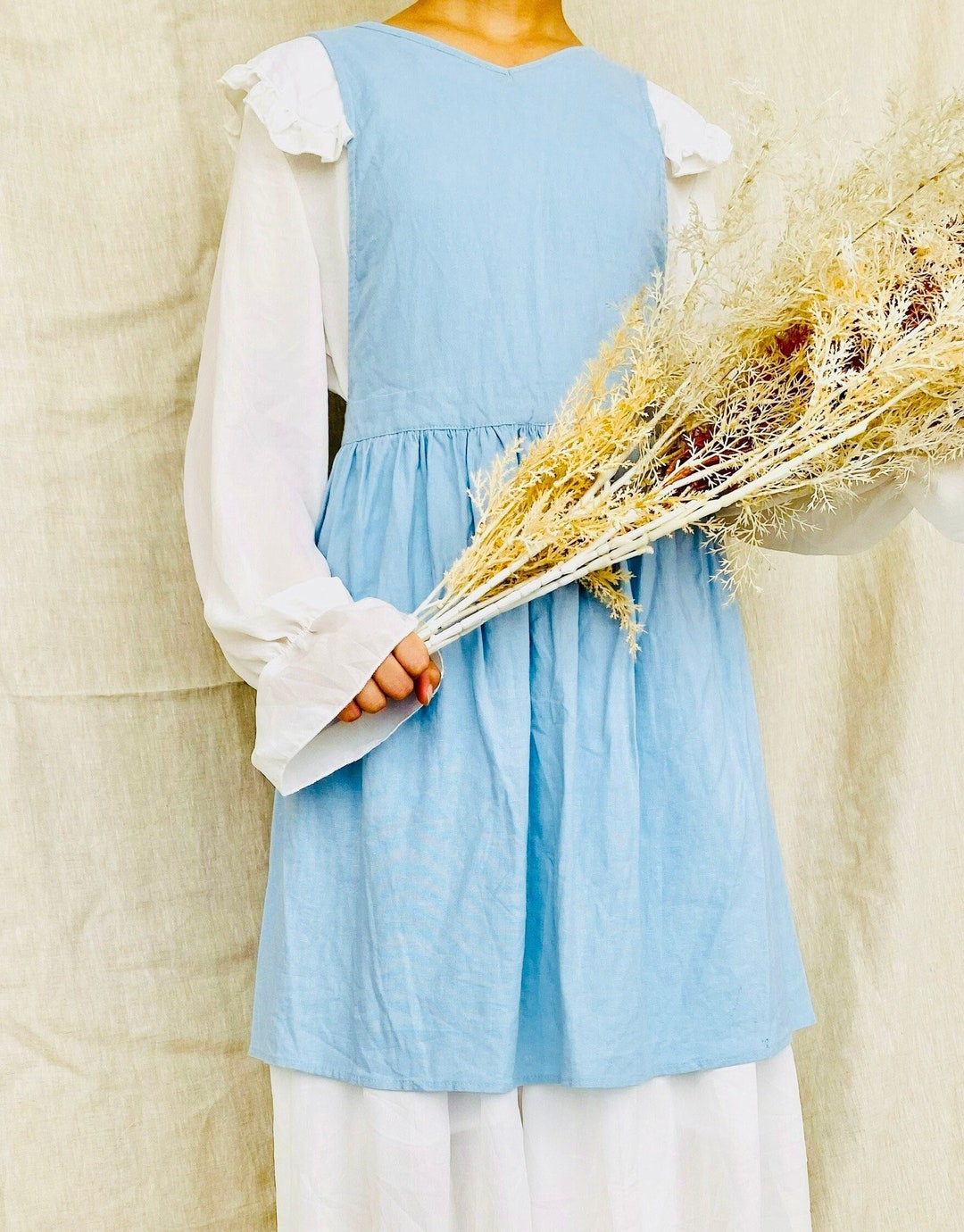 Apron Linen Dress, Linen Full Body Apron for Women, Dress for Women ...