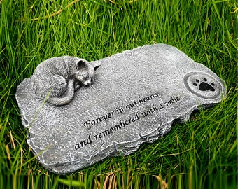 Cat Memorial Stone - Etsy