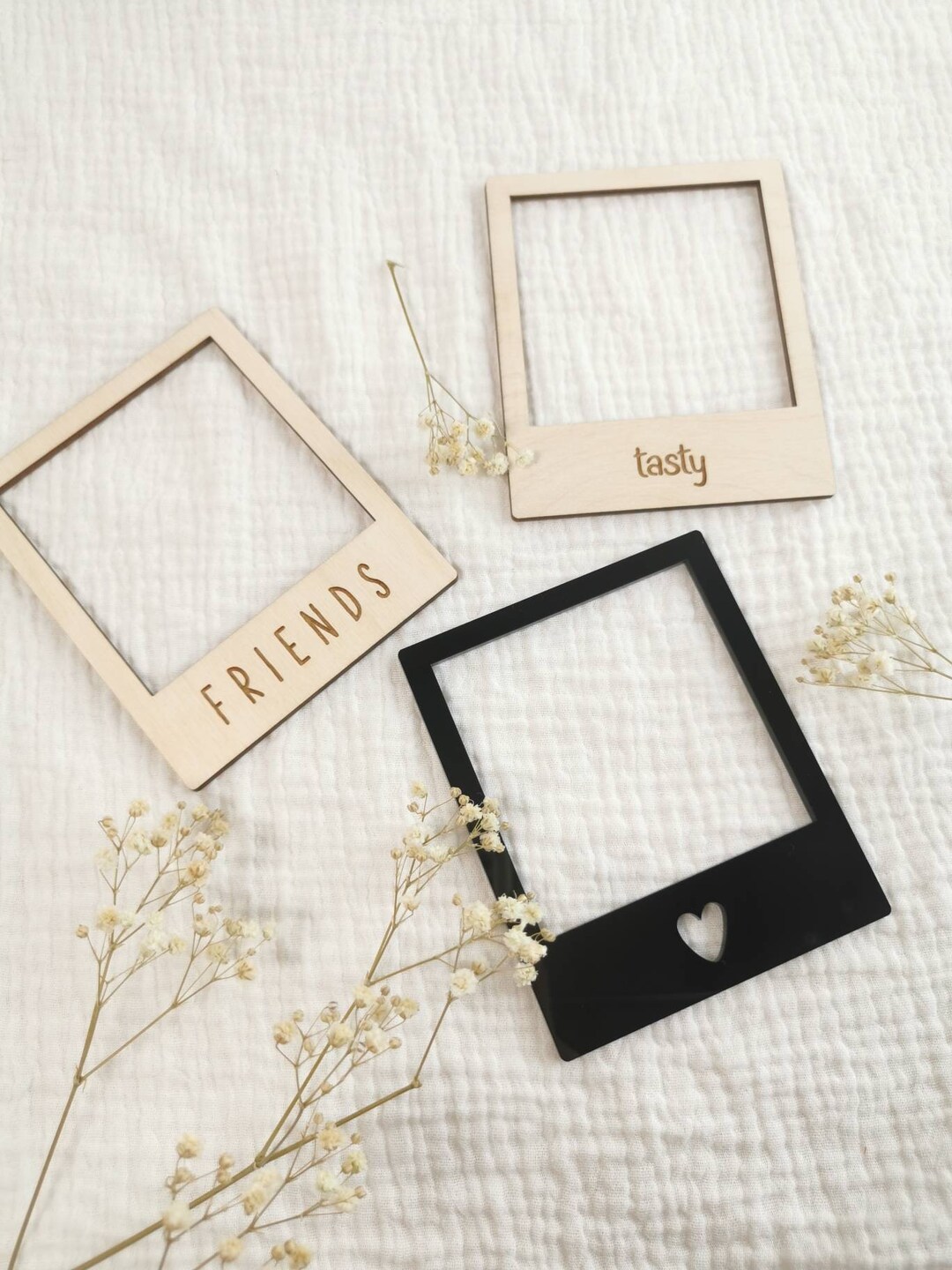 Polaroid Frames Photo Frame Photo Template Personalized Wood or Acrylic ...