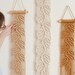 Modern Macrame Long Narrow Wall Art Vertical Wall Decor - Etsy