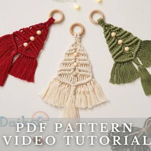 Christmas Tree Macrame Pattern PDF Instuction How to Pattern - Etsy