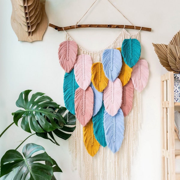Colorful Macrame Wall Hanging - Etsy