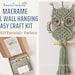 Owl Craft Kit, Boho Decor, Macrame Wall Hanging, Diy Kit for Adults ...