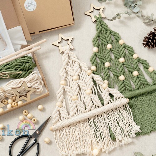 Macrame Christmas Tree DIY KIT Christmas Craft Gifts - Etsy