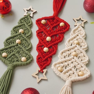 Diy Xmas Tree Pattern, Boho Nursery Decor, Beginner Tutorial, Step by ...