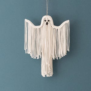 Macrame Halloween Ghost, Rope Ghost, Halloween Ghost, Ghost Decorations ...