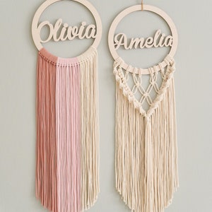 Macrame Name Sign Kit, Adult Craft Kit, Macrame Wall Decor, Gift for ...