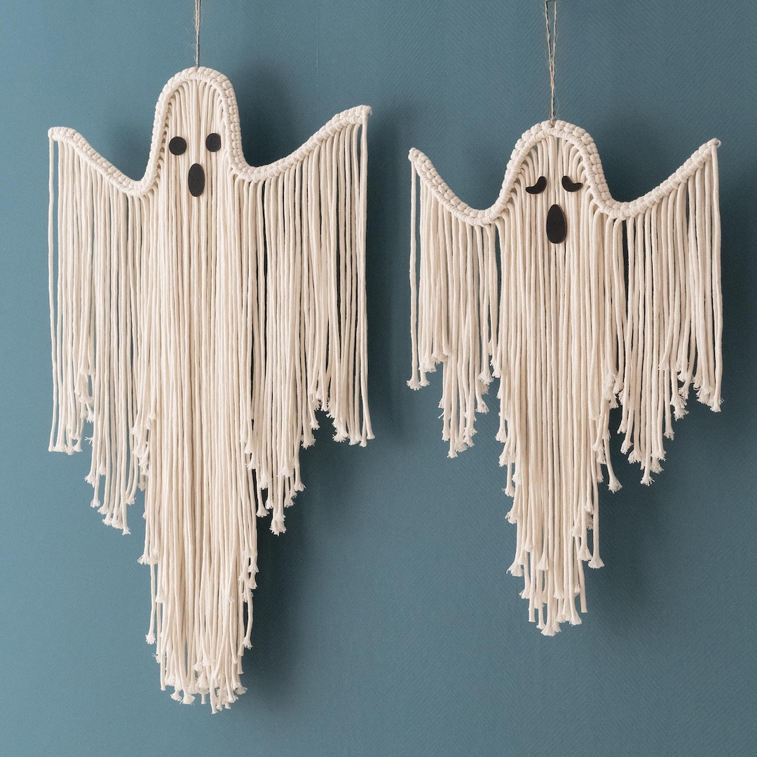Ghost Macrame, Home Decor Gothic, Halloween Decor, Gothic Decor Bedroom ...