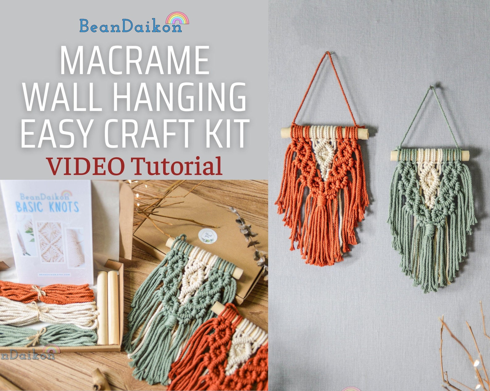 Easy Macrame Craft Kit Macrame Beginner Kit DIY Craft Kit - Etsy