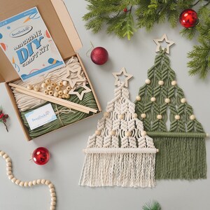 DIY KIT Christmas Tree, Macrame Craft KIT, Holiday Craft Night ...
