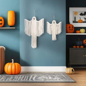 Halloween White Ghost, Ghost Decorations, Hanging Ghost, White Ghost ...