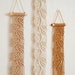 Modern Macrame Long Narrow Wall Art Vertical Wall Decor - Etsy