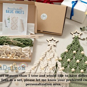 Macrame DIY Christmas Tree Macrame Craft KIT Christmas Gift - Etsy