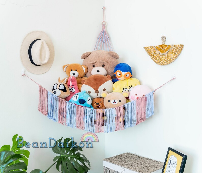Fringe Corner Toy Hammock Stuff Animal Hammock Hang Toy - Etsy