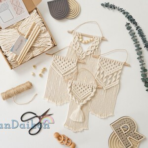 Macrame DIY Kit, Macrame Hanging, Art Kits for Teens, Macrame Wall Decor, Diy Holiday Craft, Diy ...