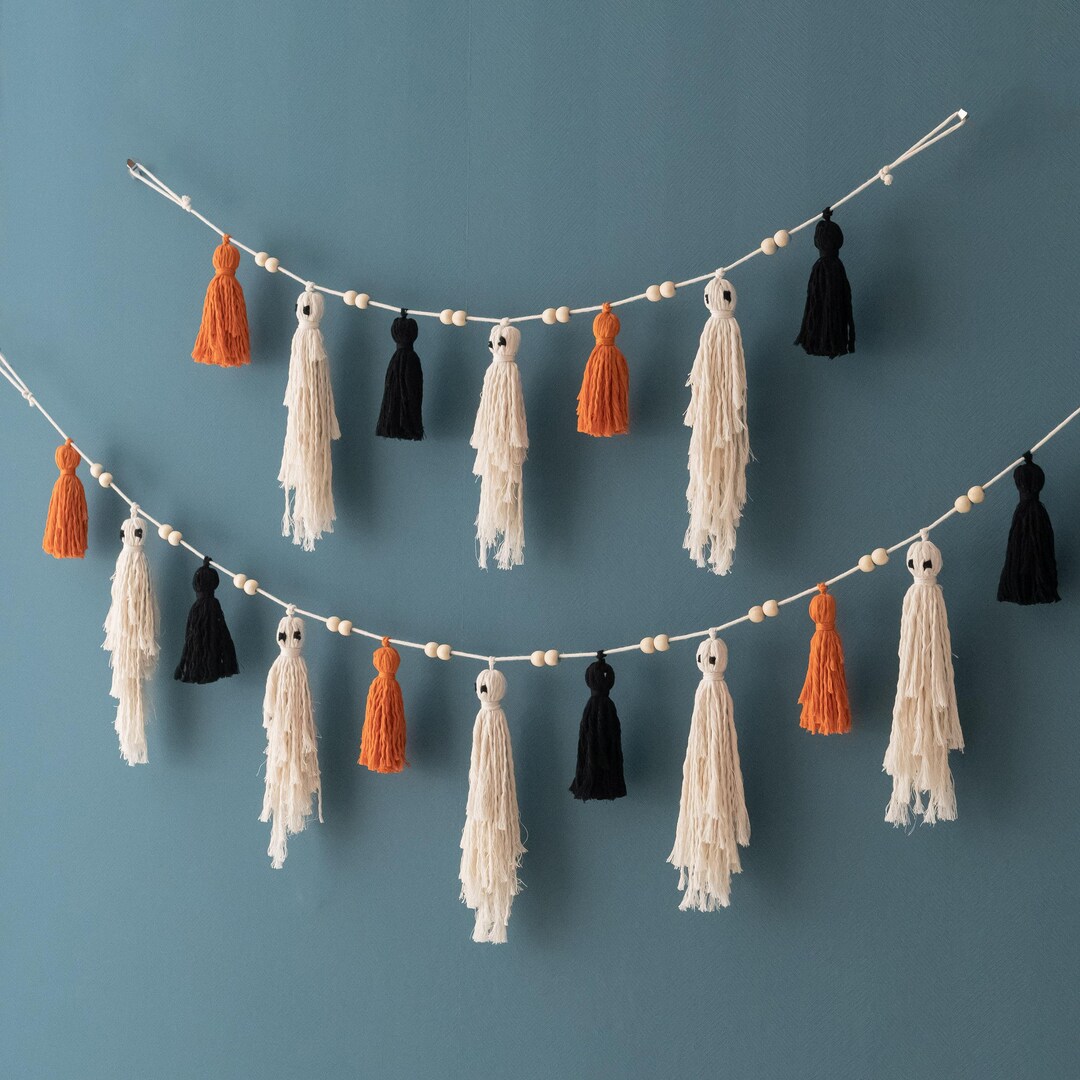 Halloween Ghost Garland for Spooky and Fun Halloween Decor V75 - Etsy UK