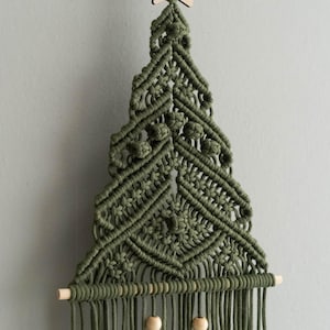 Macrame Craft Kit, Christmas Tree Kit, Kit for Adults, Macrame ...