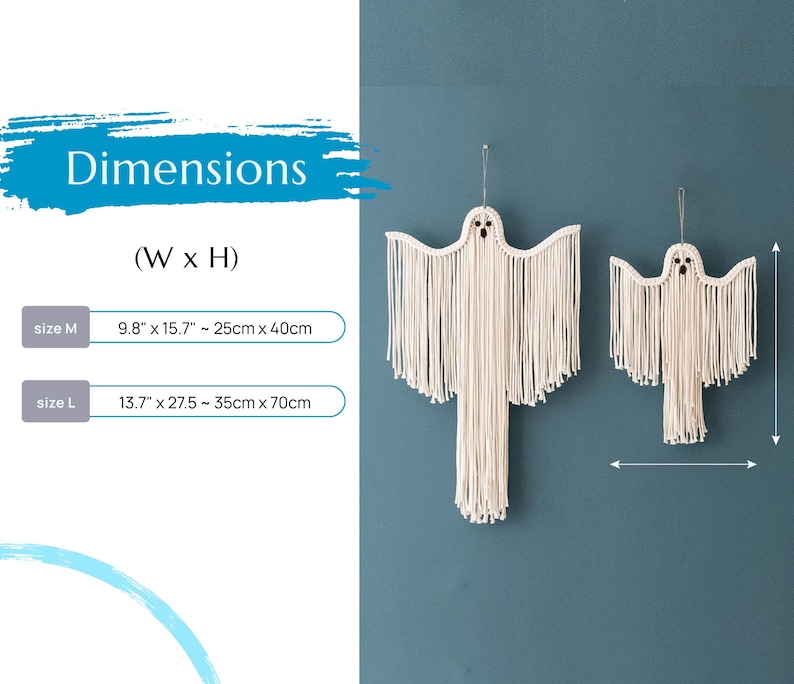 Macrame Halloween Ghost, Rope Ghost, Halloween Ghost, Ghost Decorations ...