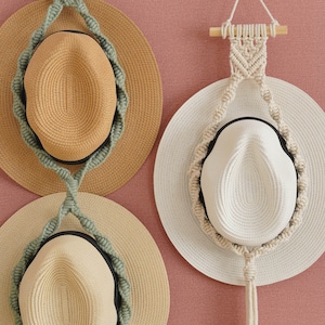Hat Storage Pattern, Crafting Macrame, PDF Hat Holder, Patterns and How ...