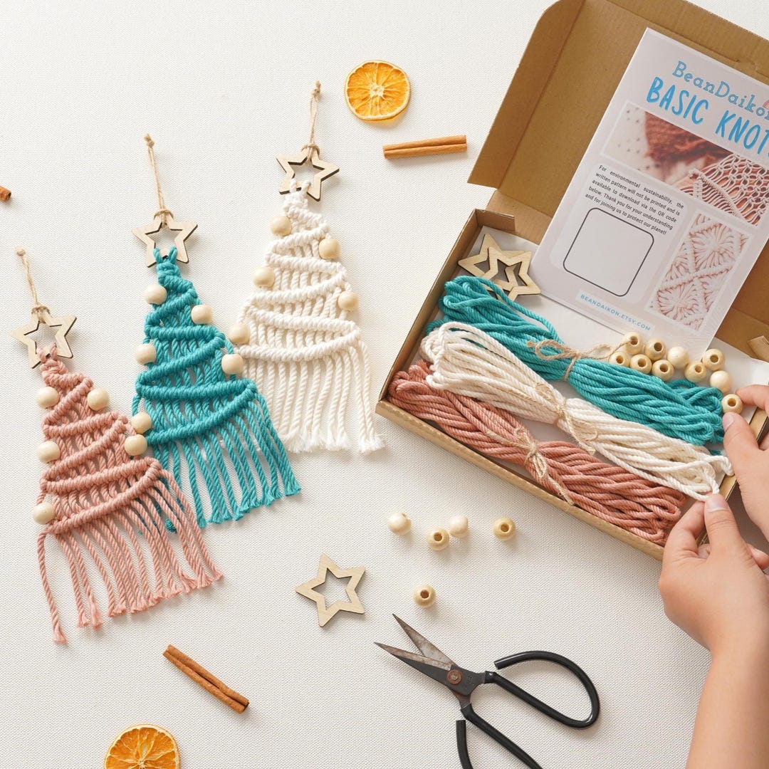DIY Macrame Christmas Tree Kit K24 - Etsy