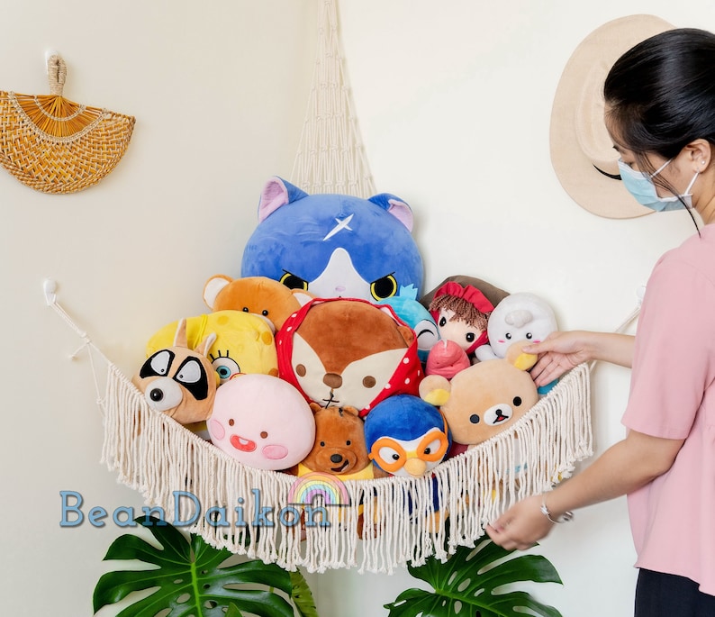 Fringe Corner Toy Hammock Stuff Animal Hammock Hang Toy - Etsy
