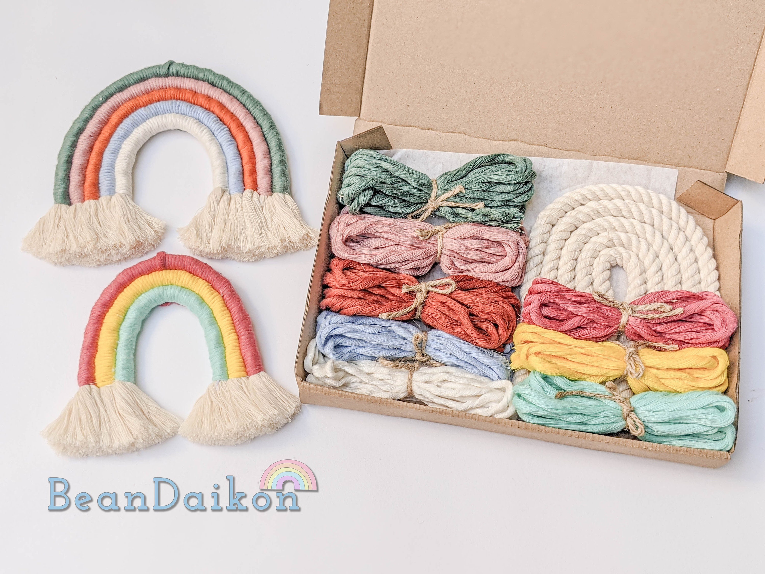 Sewing & Fiber Personalized diy kit Rainbow wall handing Craft kit for ...