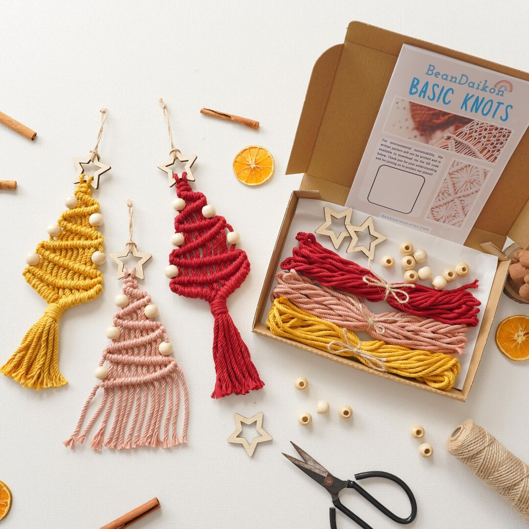 Boho DIY Macrame Christmas Tree Kit K24 - Etsy