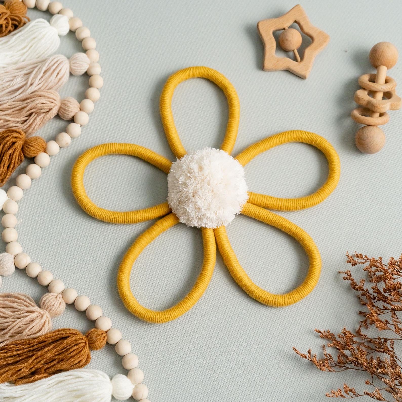 Flower Wall Hanging | Arabella Wildflower Trio | Kidsroom Decor | Girls ...