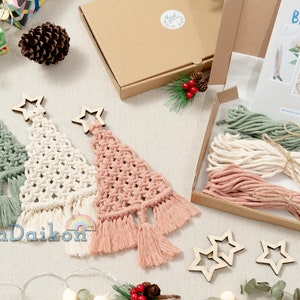 KIT Christmas Tree Macrame DIY Craft Kit Boho Christmas - Etsy