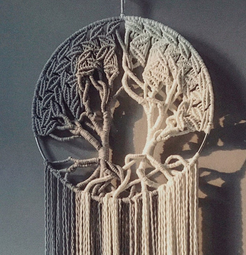 Large Tree of Life Macrame Wall Hanging Macrame Dreamcatcher - Etsy