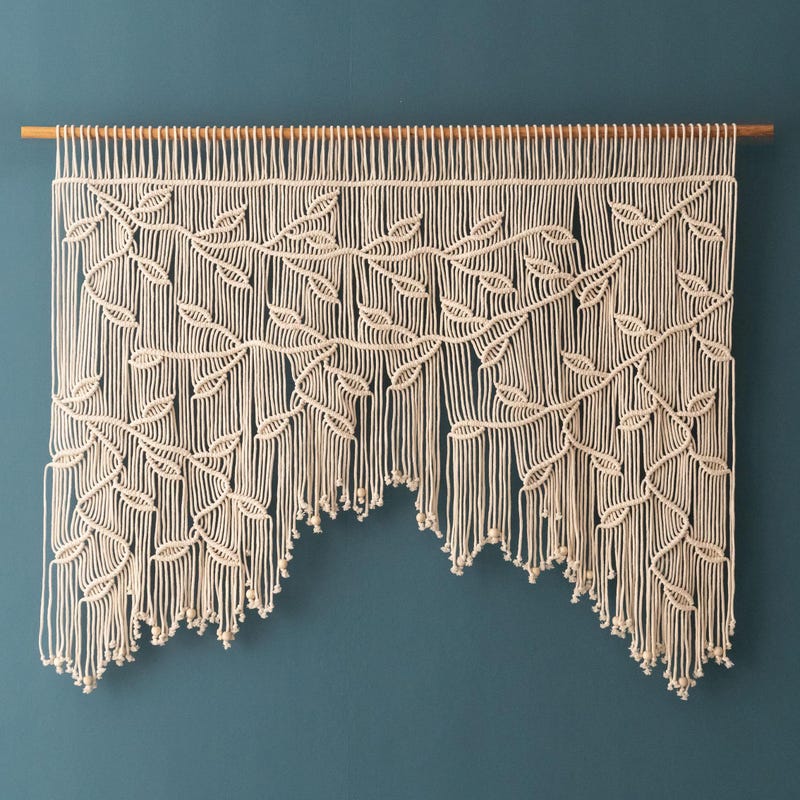 Macrame Valance - Etsy