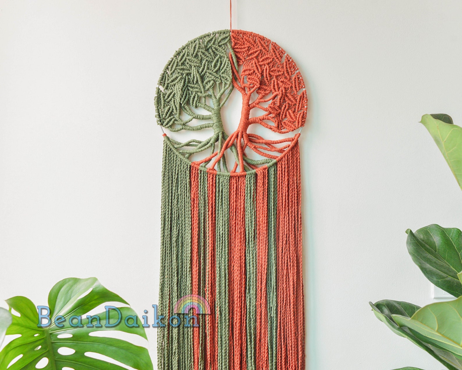 Large Tree of Life Macrame Wall Hanging Macrame Dreamcatcher - Etsy