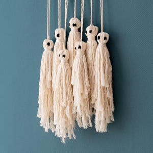 Macrame Halloween Ghost, Rope Ghost, Halloween Ghost, Ghost Decorations ...