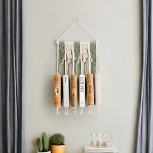 Macrame Book Storage, Macrame Wall Decor, Retro Bookshelf, Decorative ...